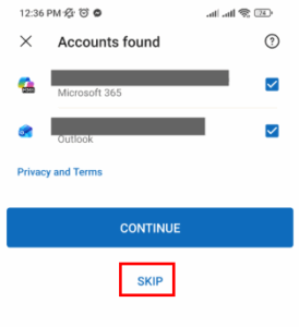 Sign-in to Outlook mobile app – Practice Protect Support